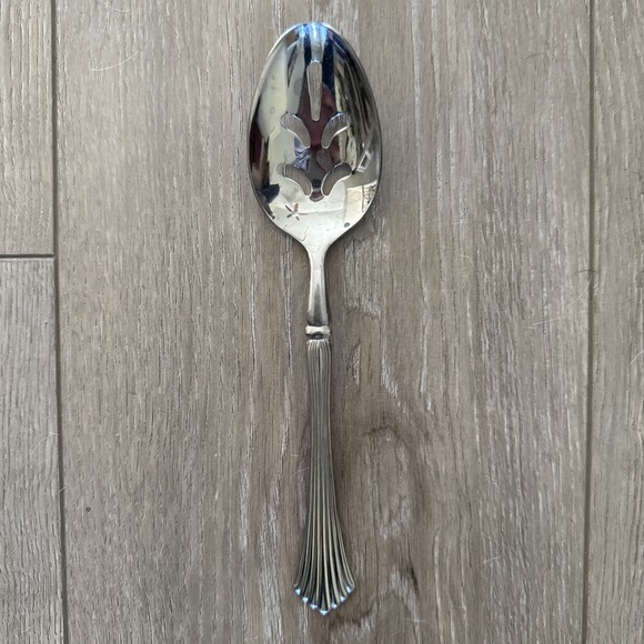 Roy Rogers | Dining | Rogers Drama Stainless Steel Slotted Pierced ...